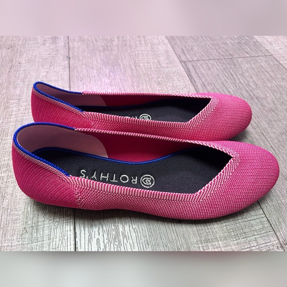Rothy's | Shoes | Rothys Birdseye Round Toe Pink Raspberry Rare Retired ...